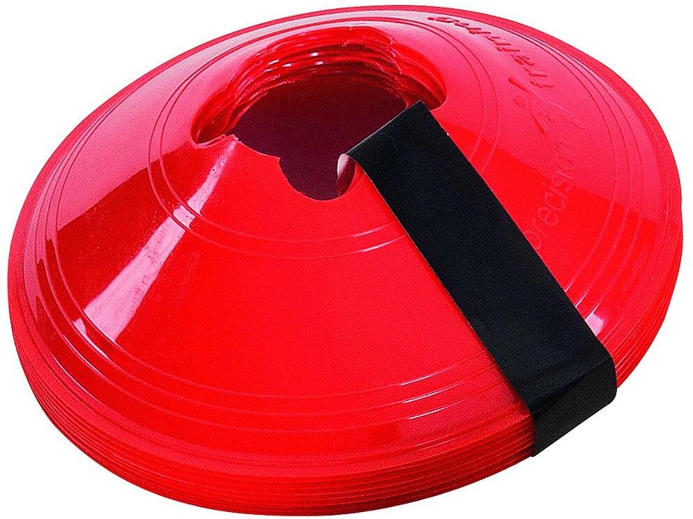 Precision Sleeved Saucer Cones- Red (Set of 10) - Total Rugby Direct